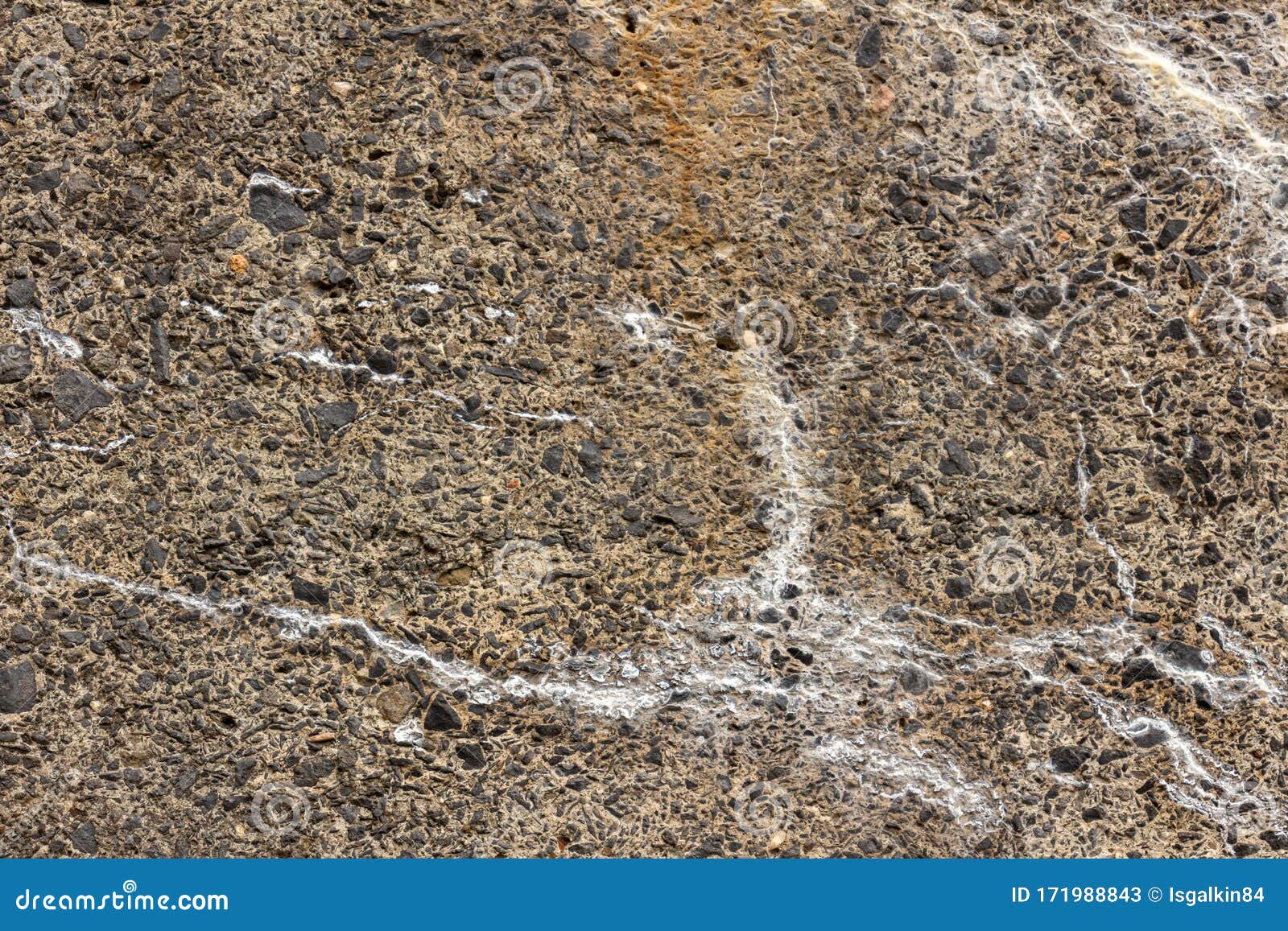 Centenary Concrete Wall, Cement Texture with Rubble Stock Image - Image ...