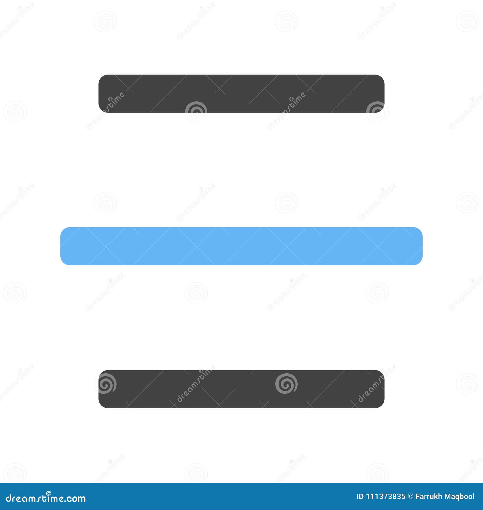 Center Align Icon stock vector. Illustration of arrow - 111373835