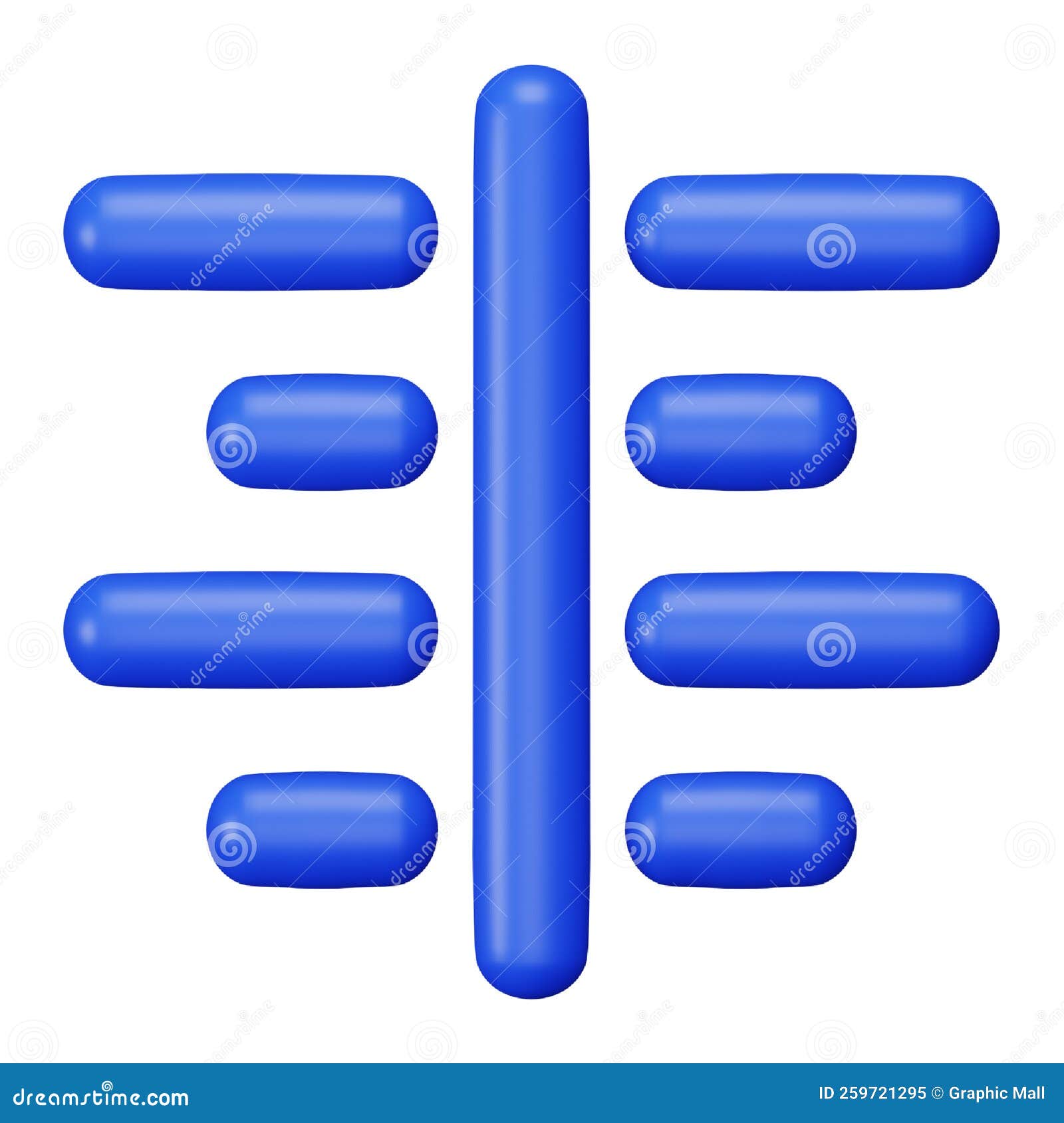 Center Align Text 3d Rendering Isometric Bold Line Icon. Stock Vector ... Center Align Text 3d Rendering Isometric Bold Line Icon. Stock Vector ...