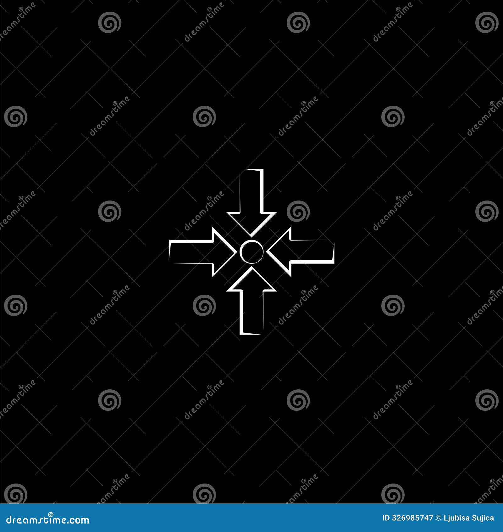 Center Alignment Icon Vector Sign And Symbol Isolated On White ...