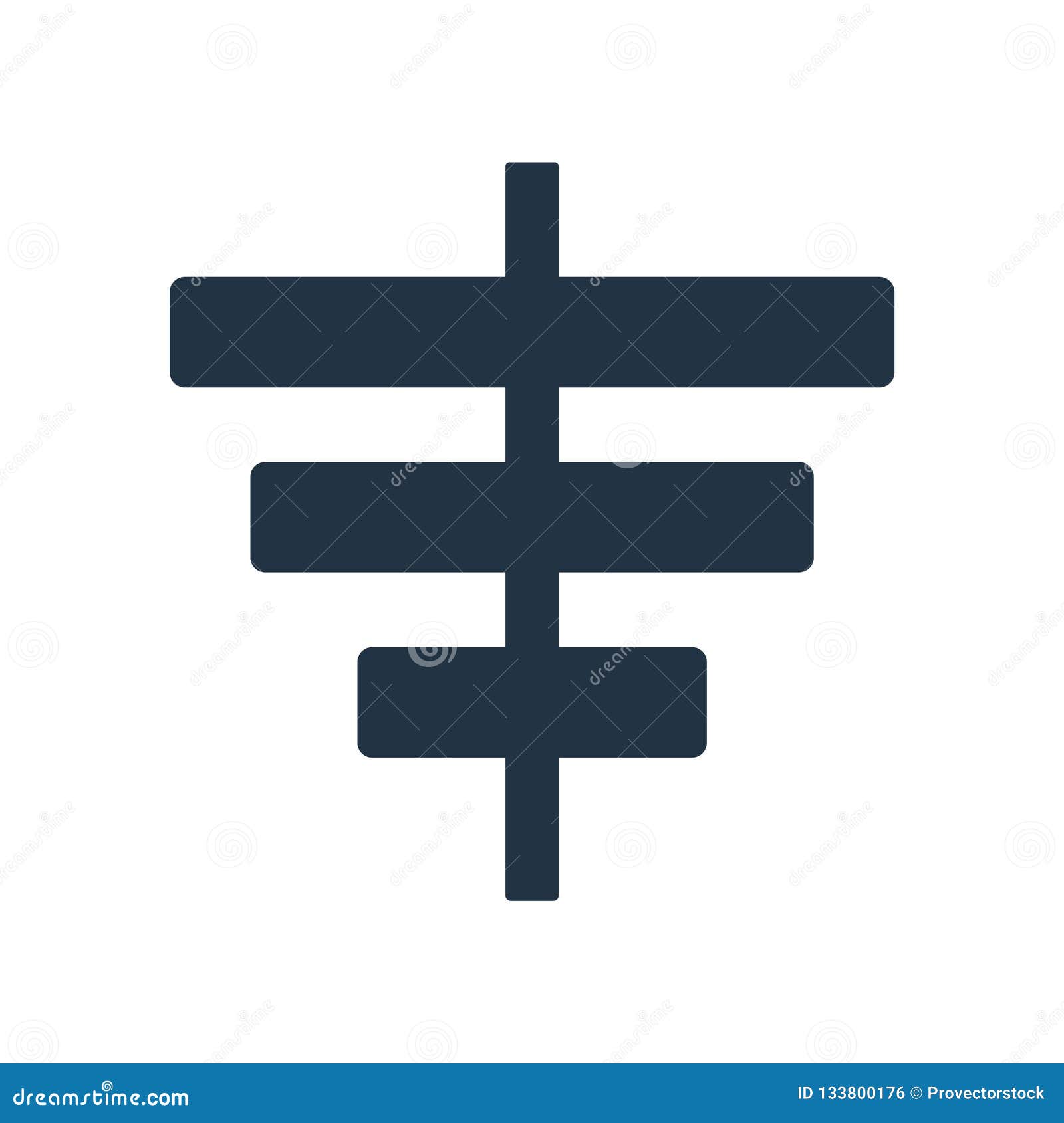 Center Alignment Icon Vector Isolated On White Background, Logo ...