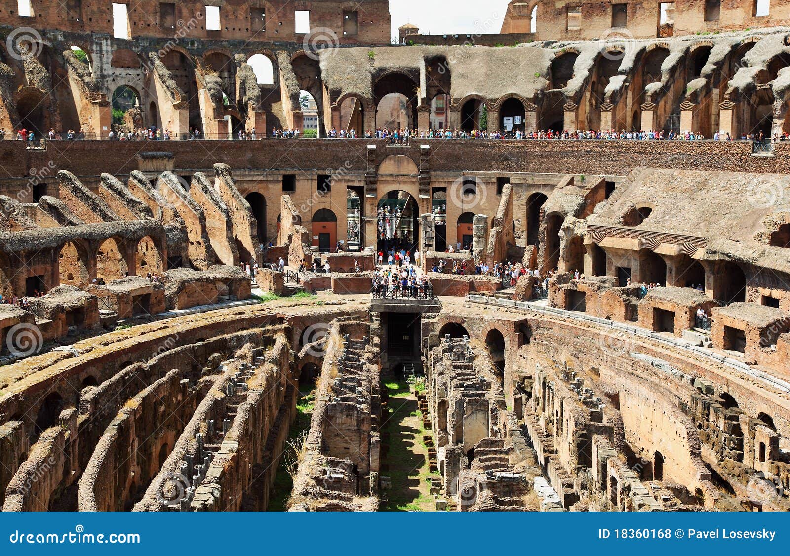 In Center of Arena in Ancient Coliseum Stock Photo - Image of ancient ...