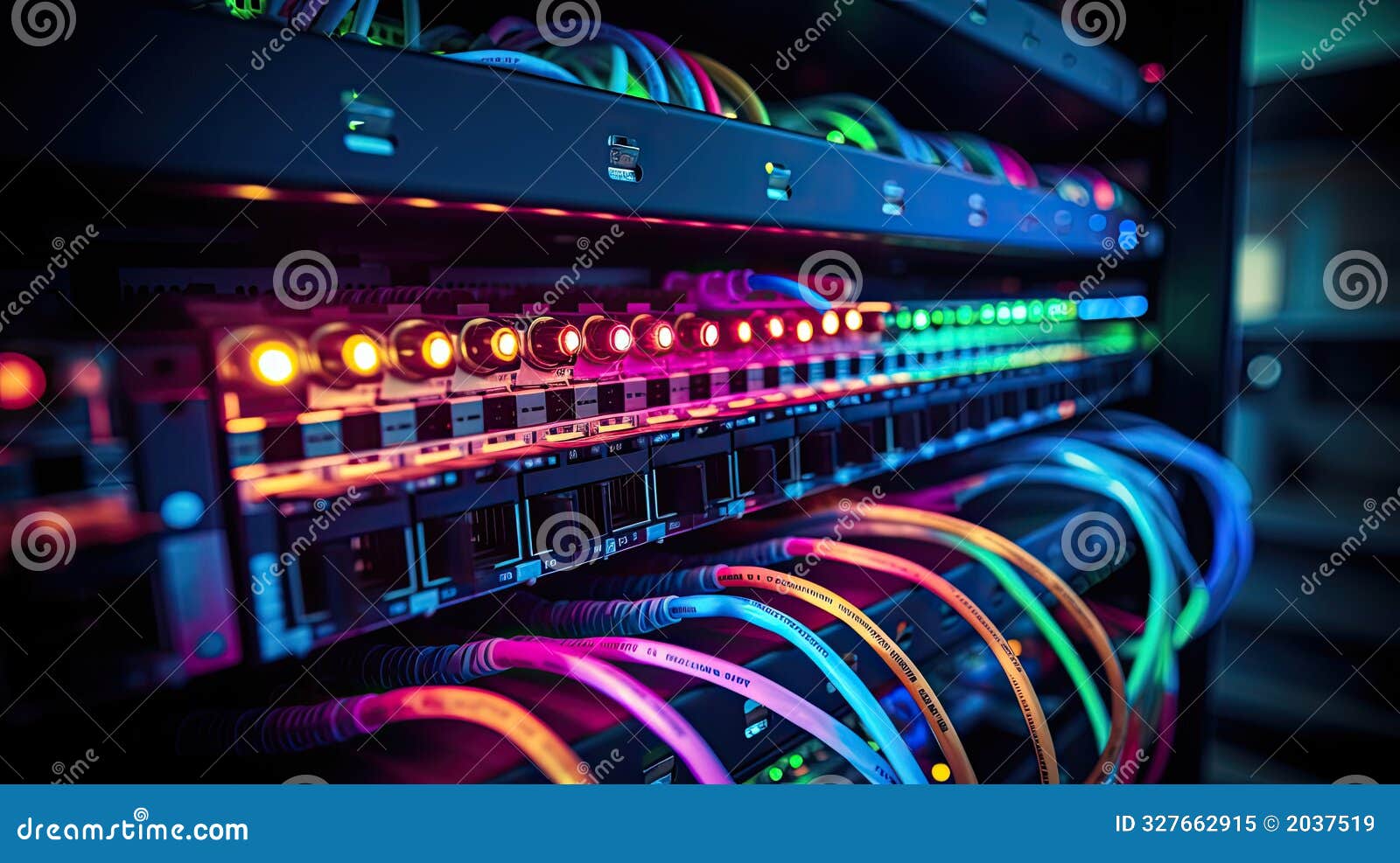 Center Cabling Installation Royalty-Free Illustration | CartoonDealer ...