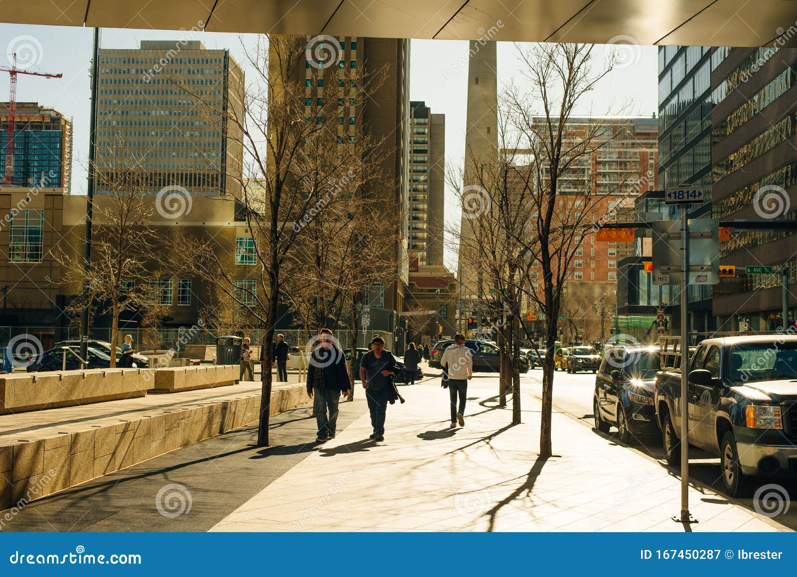Center of Calgary`s Downtown, CN-Tower and Skyscrapers, Canada ...