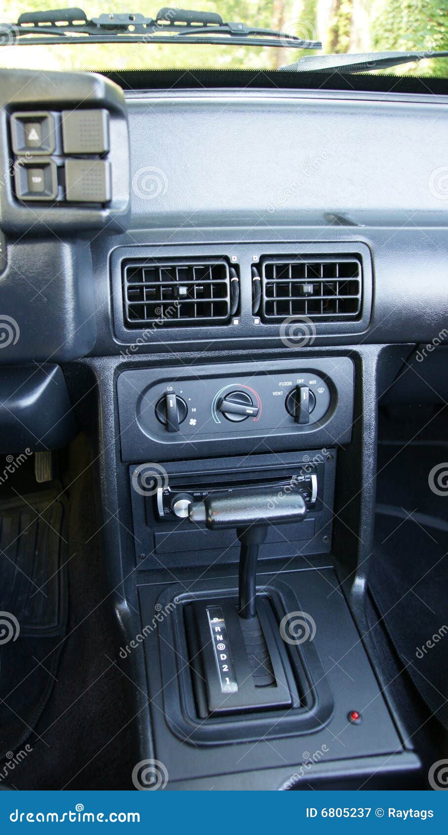 Center Console and Gear Stick Stock Image - Image of dashboard ...