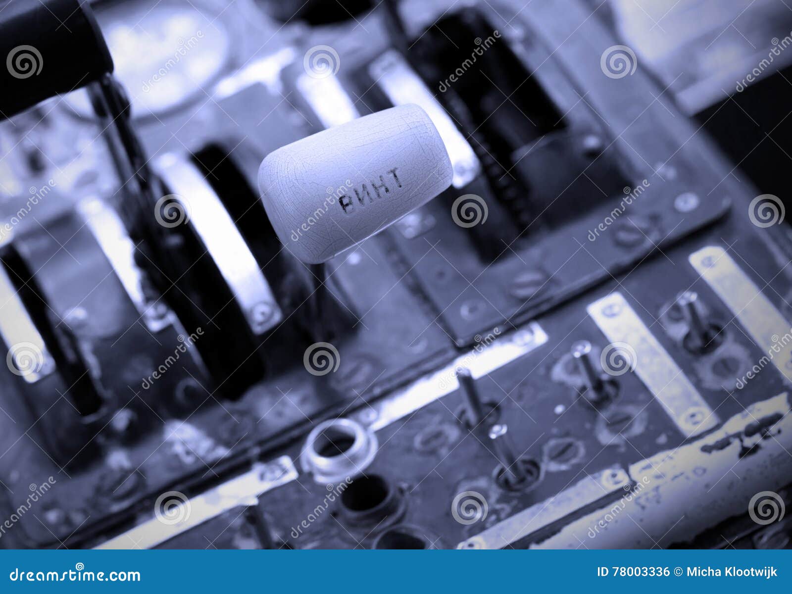 Center Console and Throttles in Airplane Stock Photo - Image of ...