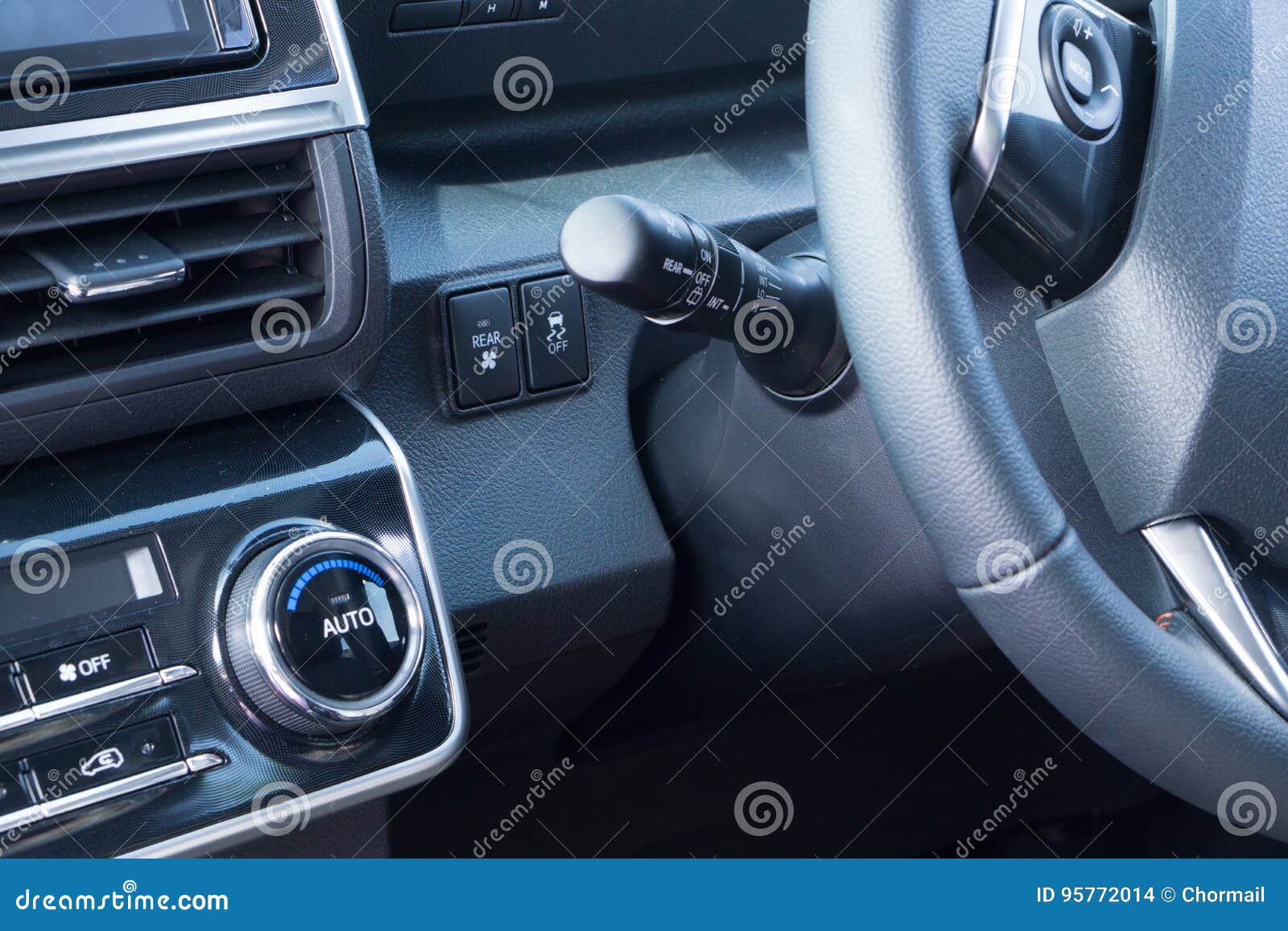 Center Control in Front of New Car Stock Photo - Image of dashboard ...