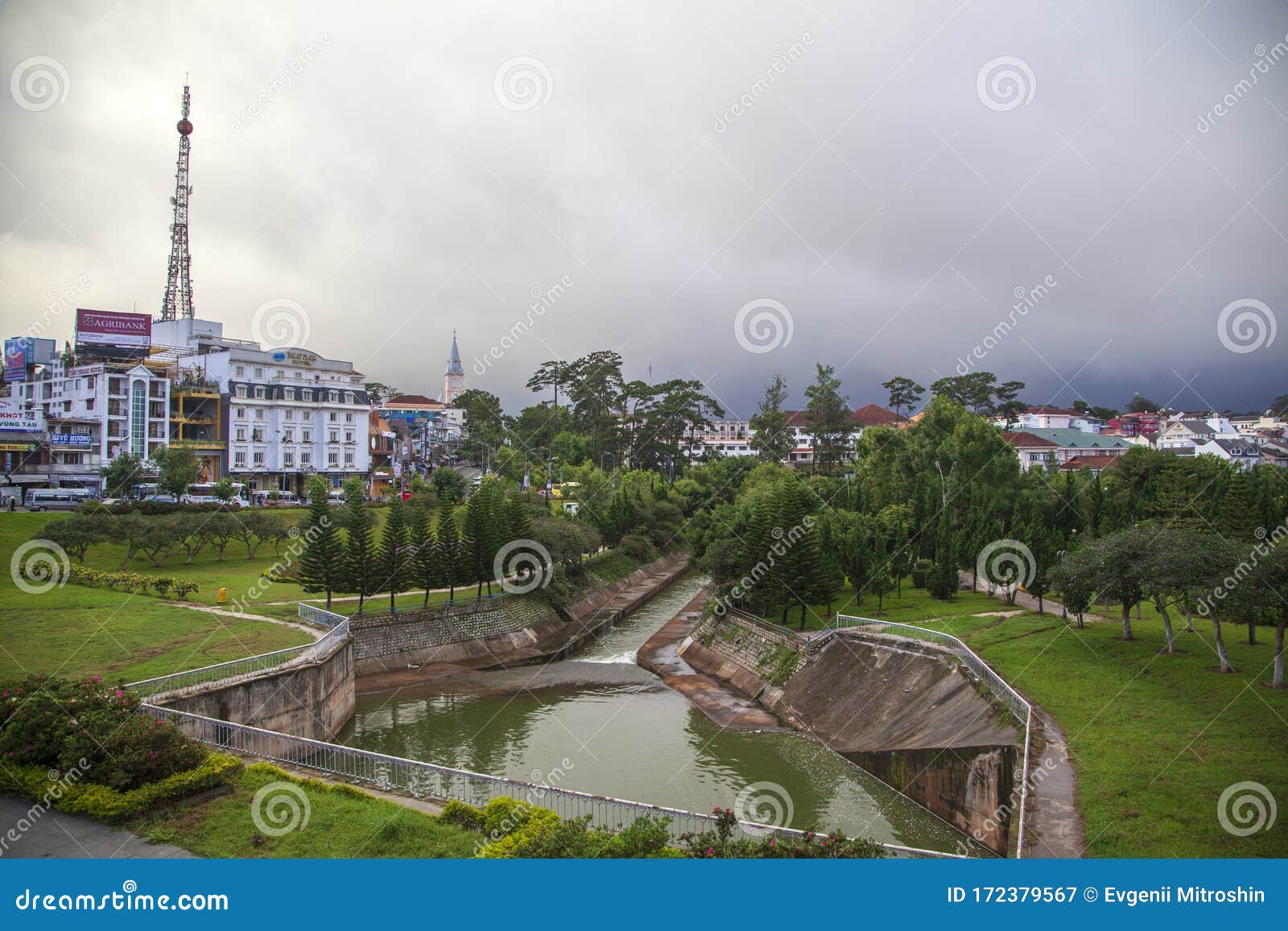 The center of Dalat editorial photography. Image of beauty - 172379567