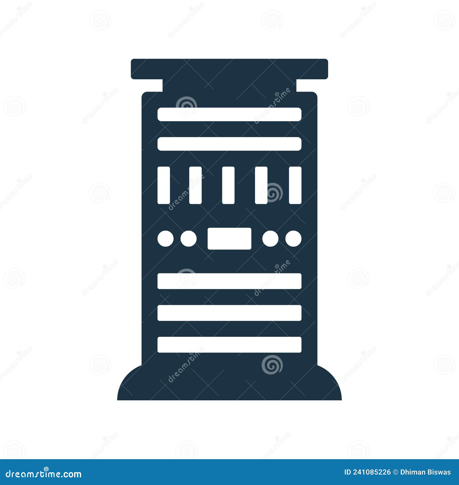 Center, Data, Storage Icon. Simple Editable Vector Design Isolated on a ...