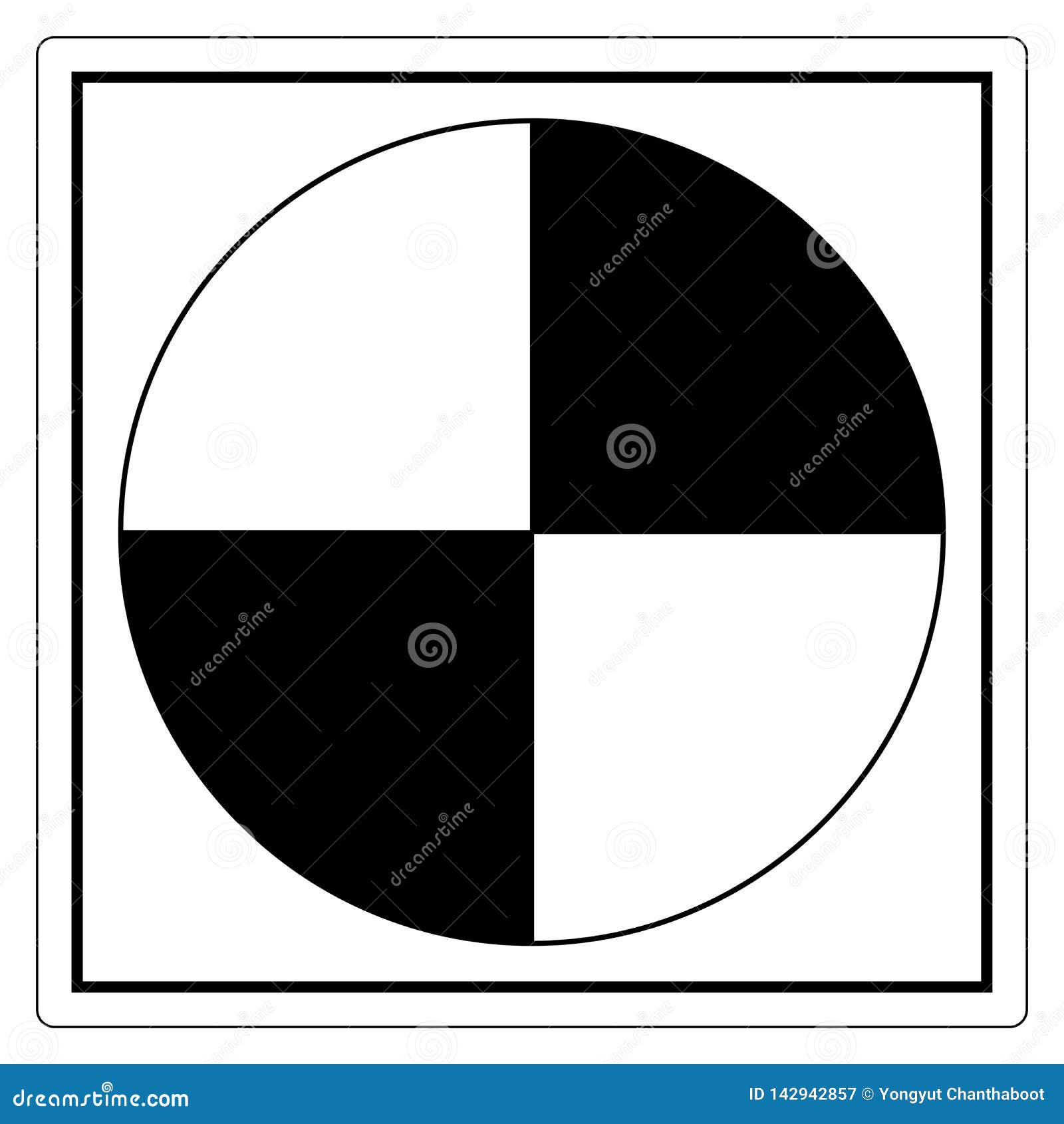 Center of Gravity Symbol Sign, Vector Illustration, Isolate on White ...