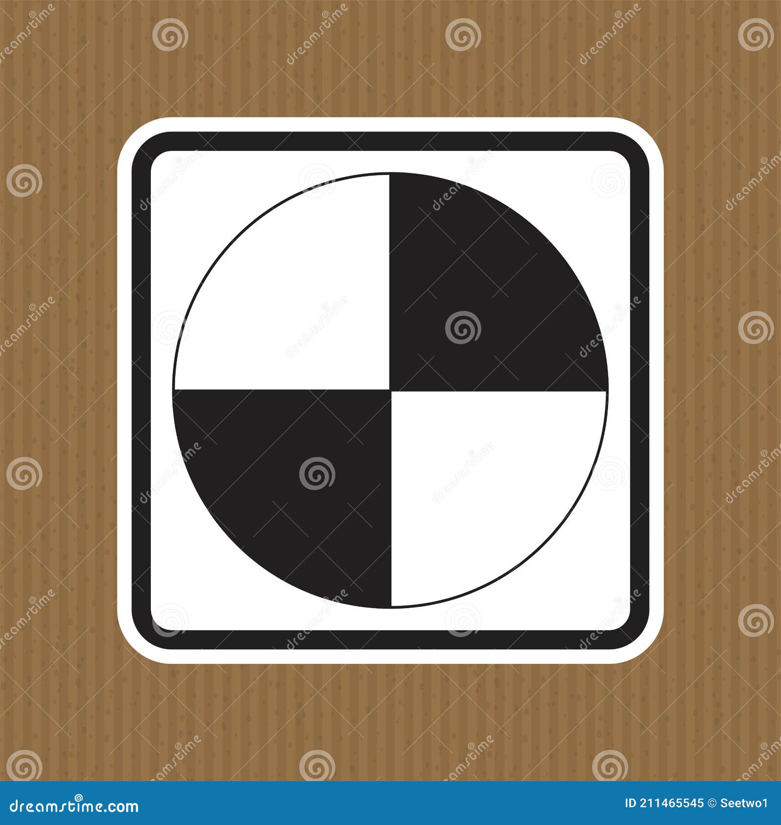 Center of Gravity Symbol Sign, Vector Illustration, Isolate on White ...
