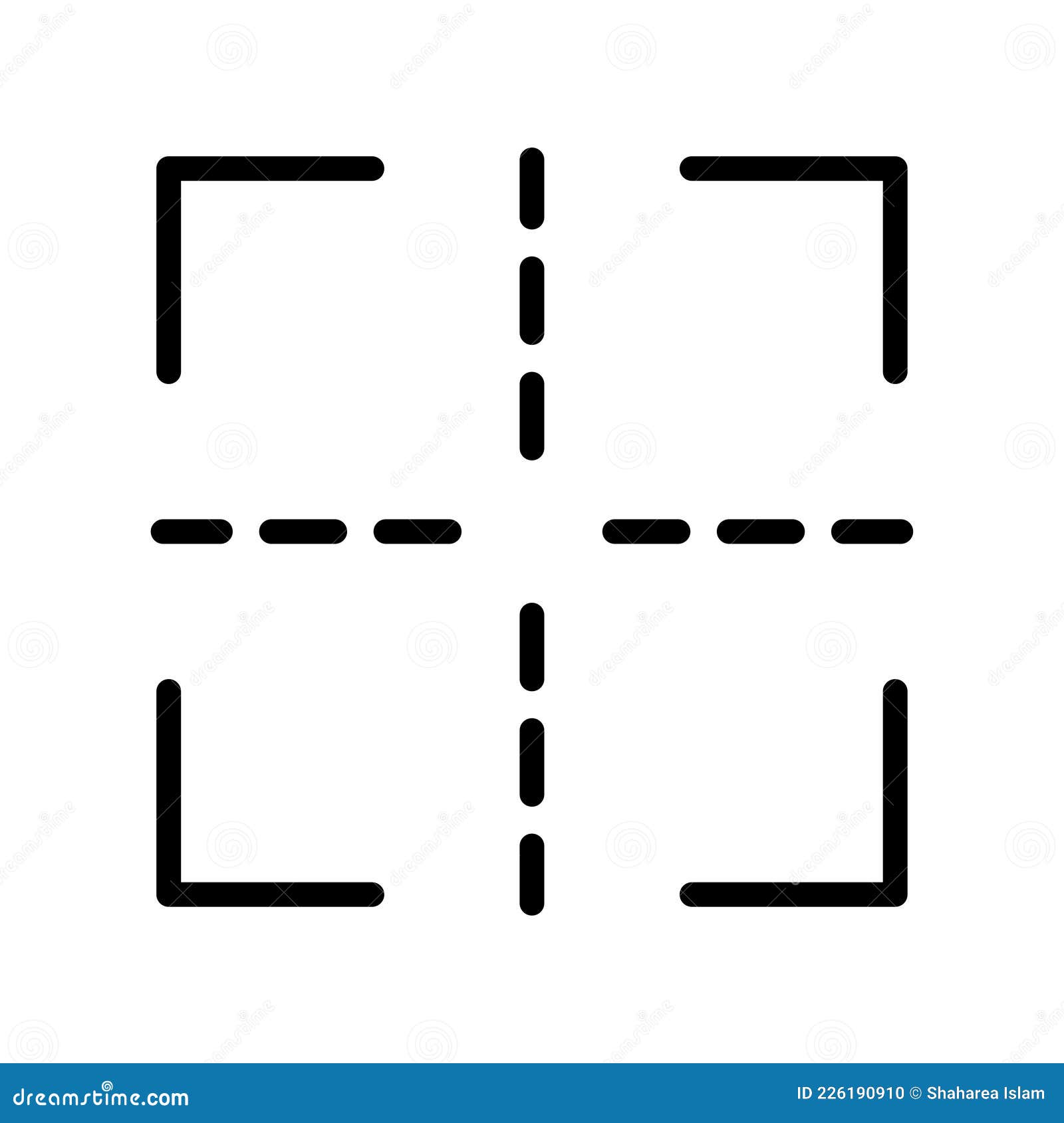 Center, grid icon stock vector. Illustration of grid - 226190910