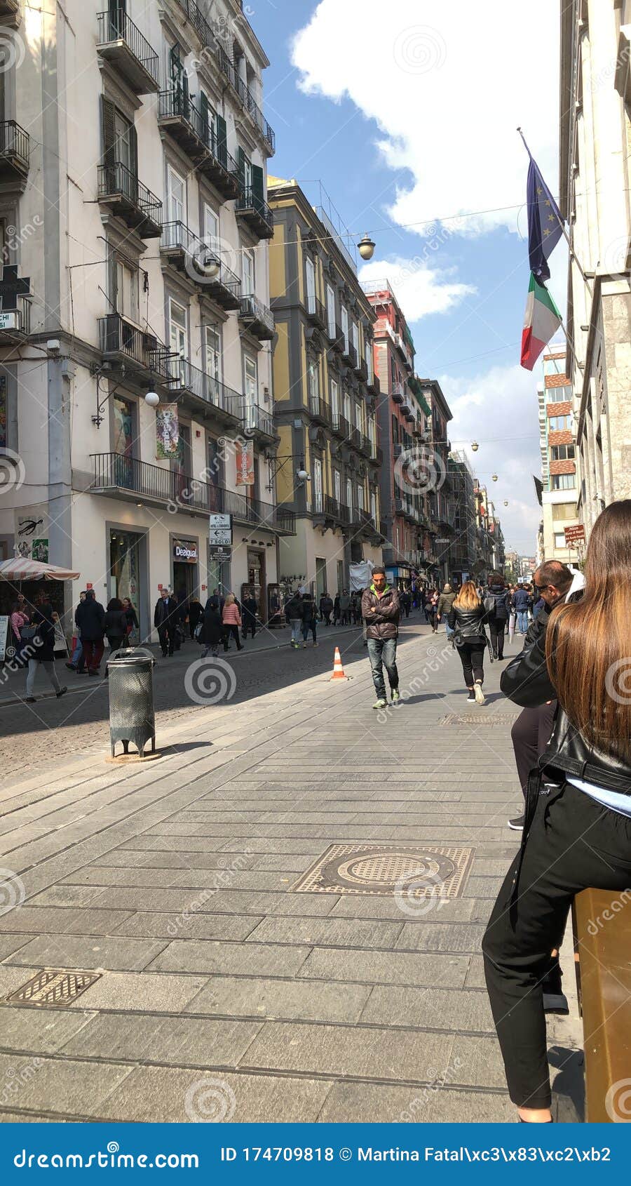 Via Roma editorial stock photo. Image of roma, center - 174709818