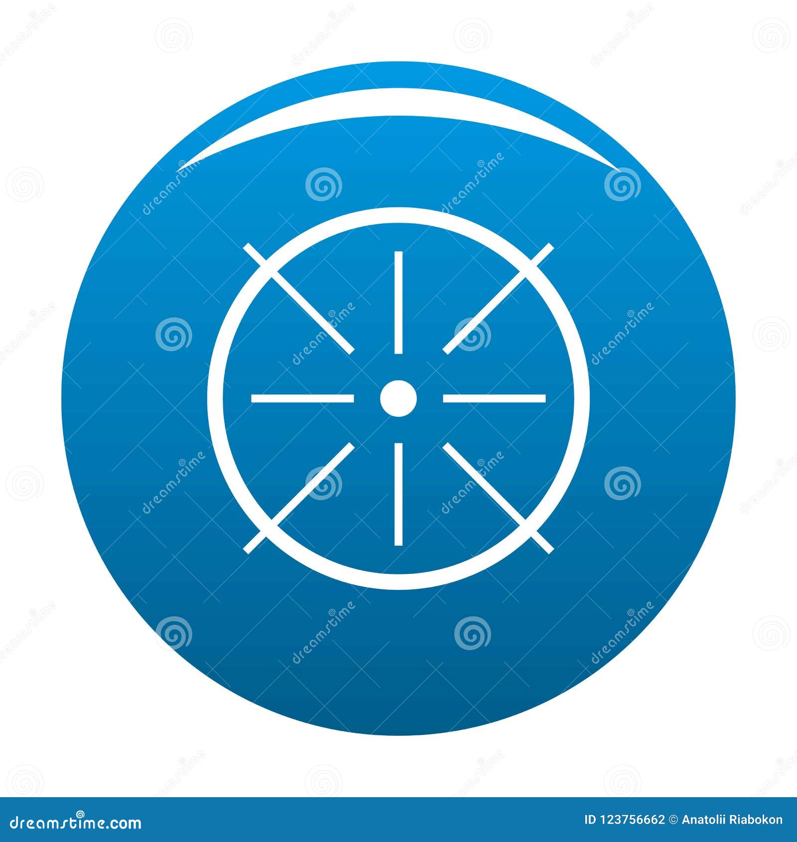 Center icon blue stock illustration. Illustration of icon - 123756662