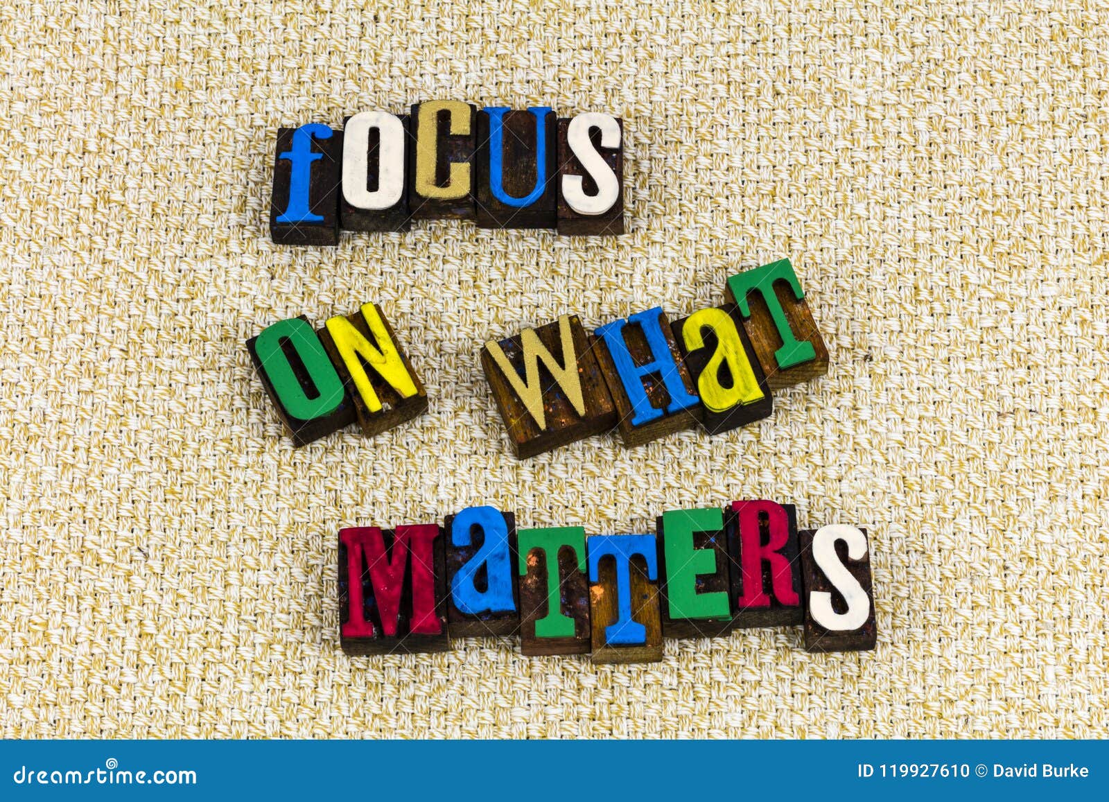 Focus on What Matters People Love Self Discipline Determination Stock ...