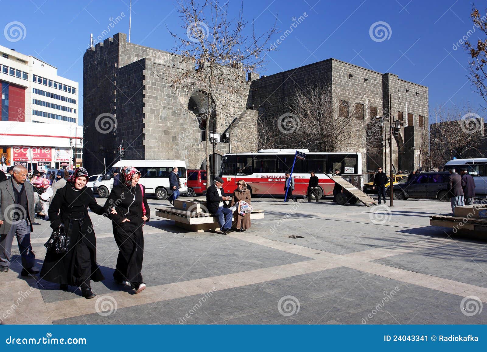 Center of the Kurdish City Diyarbakir Editorial Photo - Image of city ...
