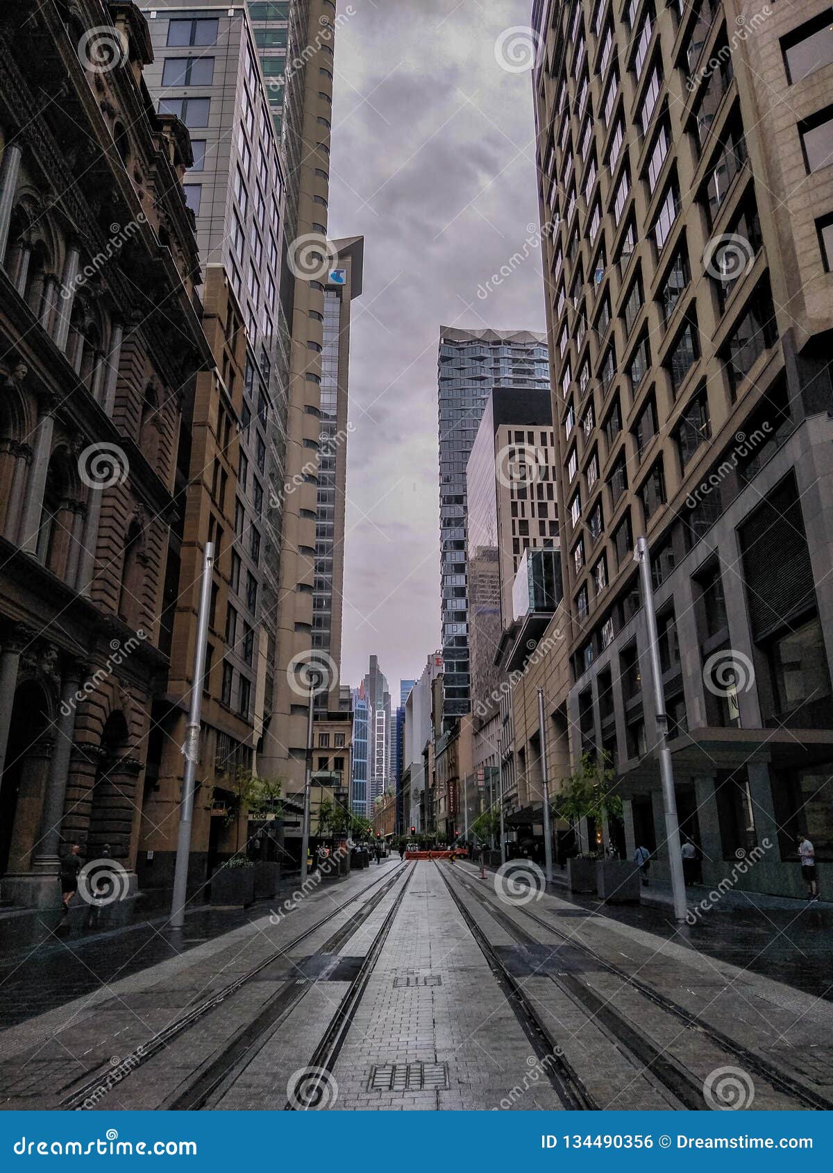 Center lane editorial photo. Image of tram, buildings - 134490356