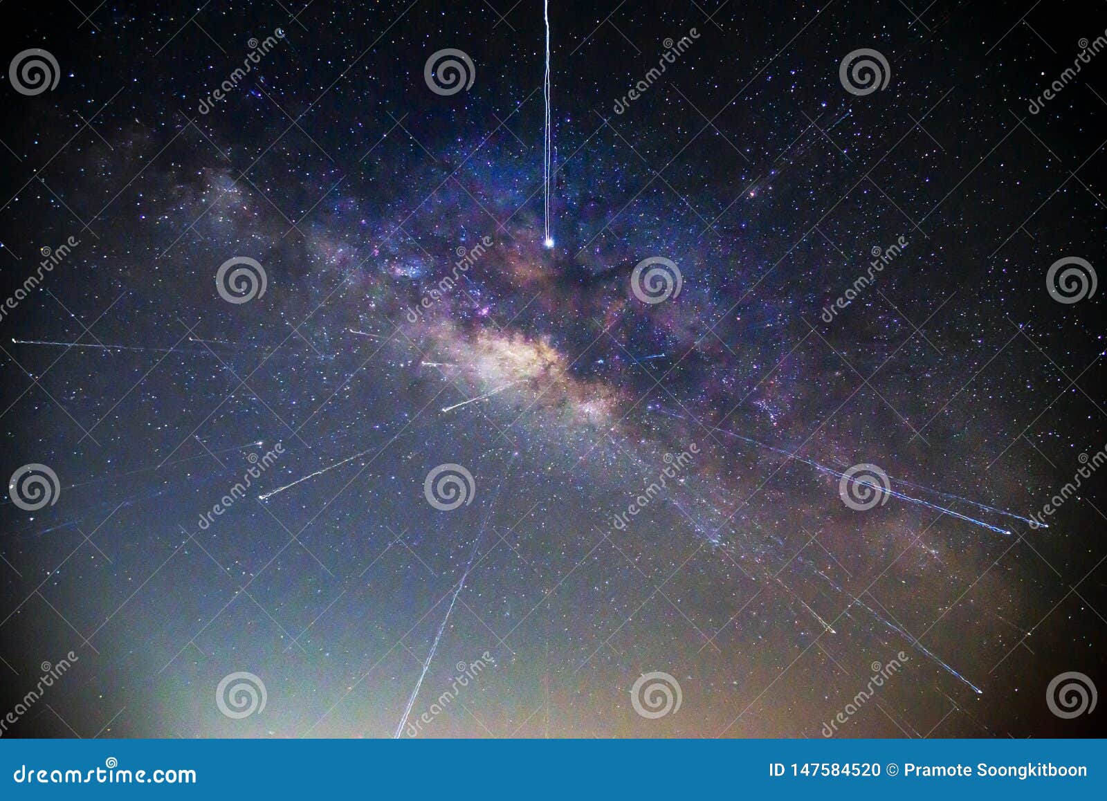 Center of Milky Way / Close Up To Milky Way Stock Photo - Image of blur ...