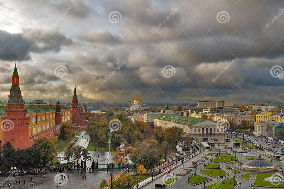 Center of Moscow stock photo. Image of lights, czar, church - 13559016