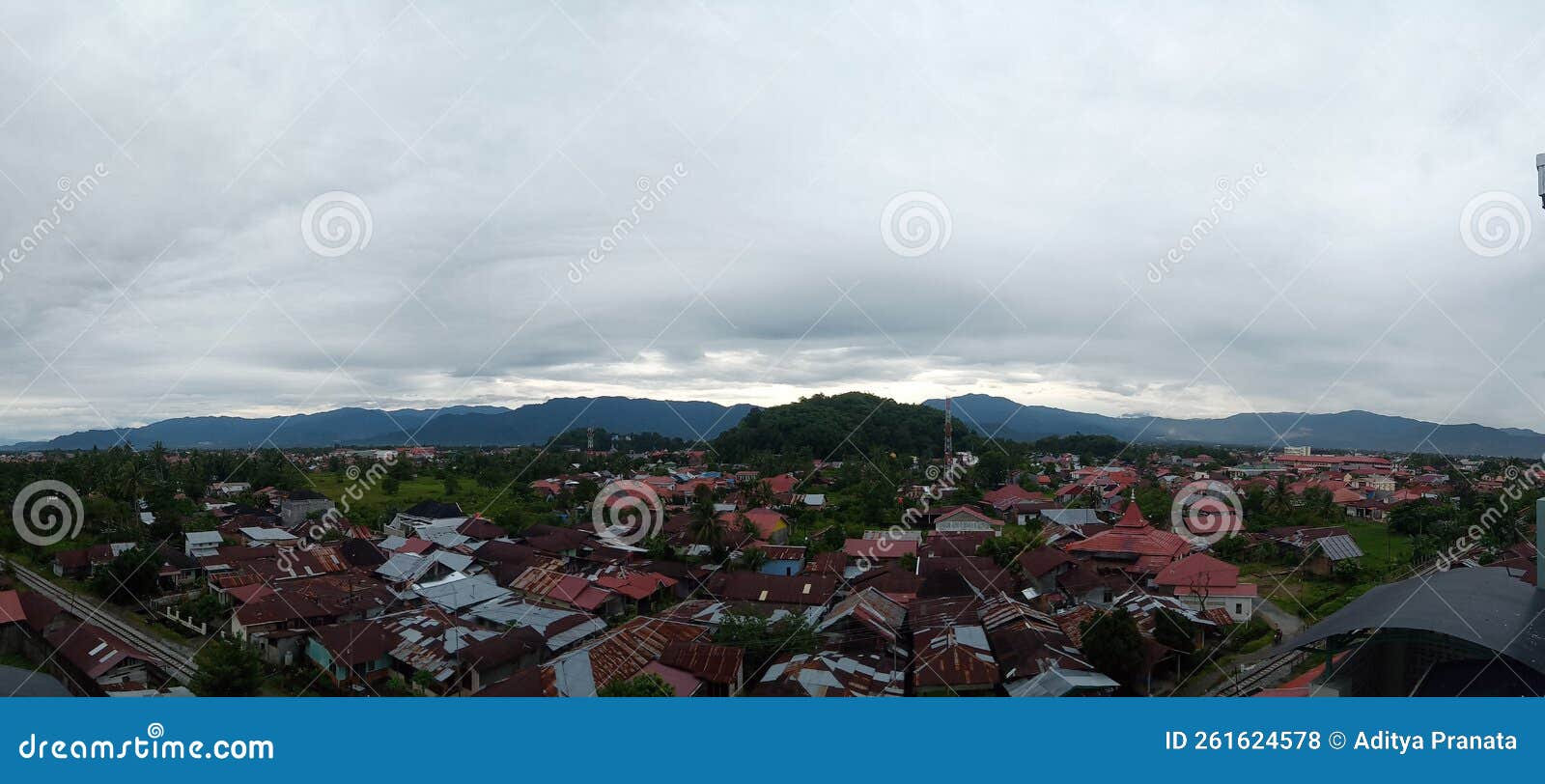 The Center of My Beloved City at Altitude Stock Photo - Image of ...