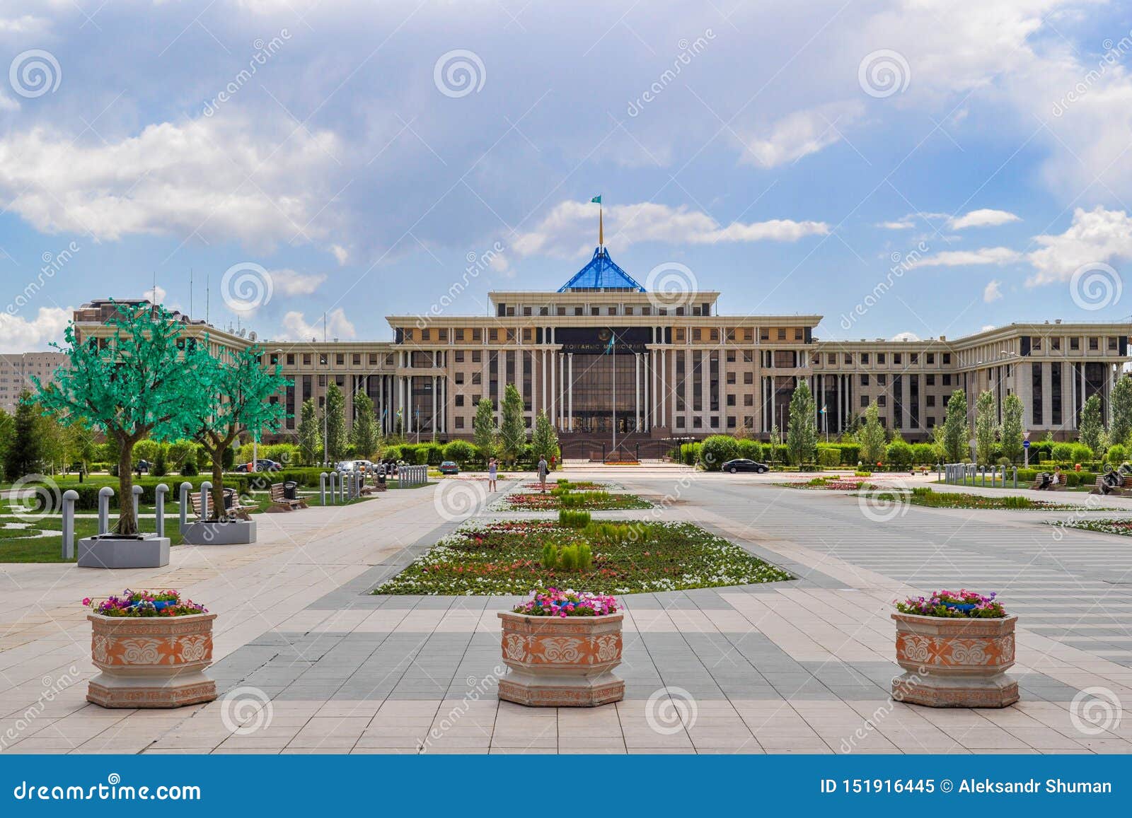 In the center of Nursultan stock image. Image of asian - 151916445
