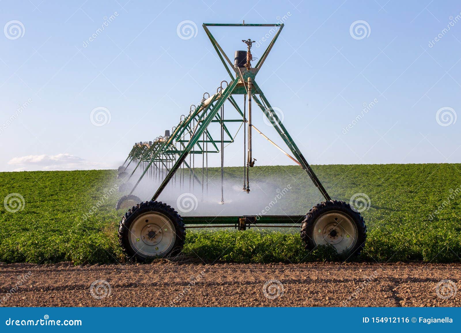 Center Pivot Crop Irrigation System for Farm Management Stock Photo ...