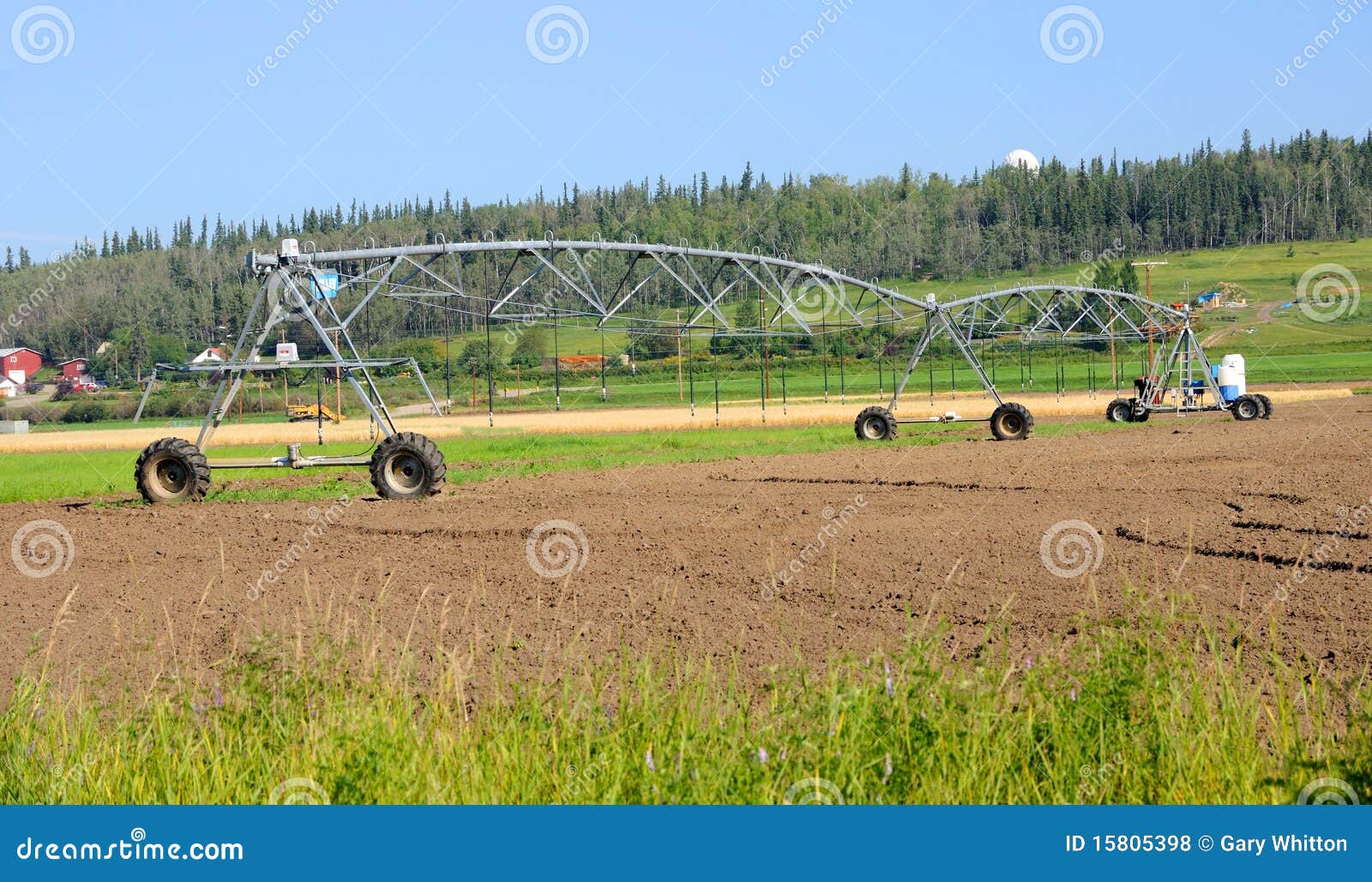Center Pivot Crop Irrigation System For Farm Management Royalty-Free ...