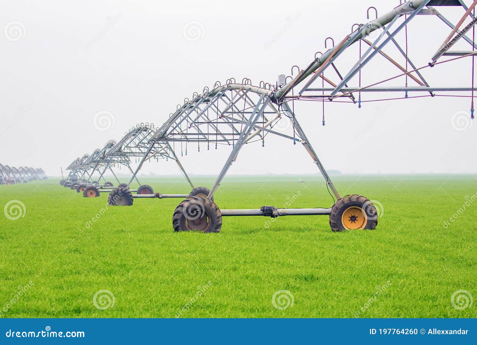 Center Pivot Irrigation System in Field, Agriculture Concept Stock ...