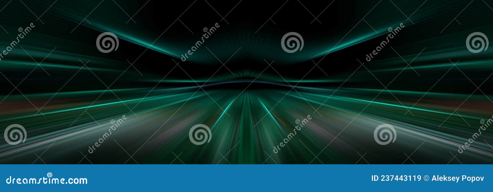 Center Point Perspective. a Flash of Colors Light Stock Illustration ...