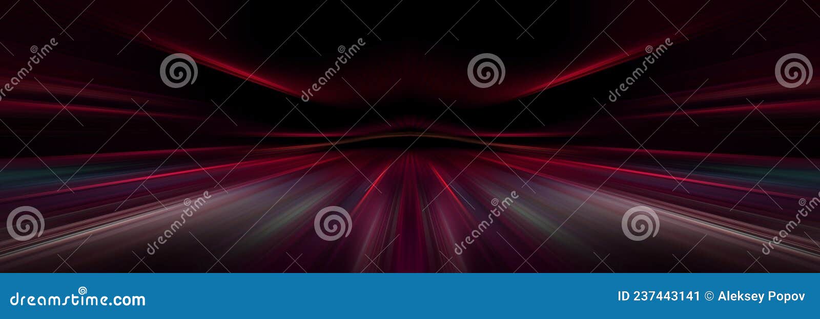 Center Point Perspective. a Flash of Colors Light Stock Illustration ...