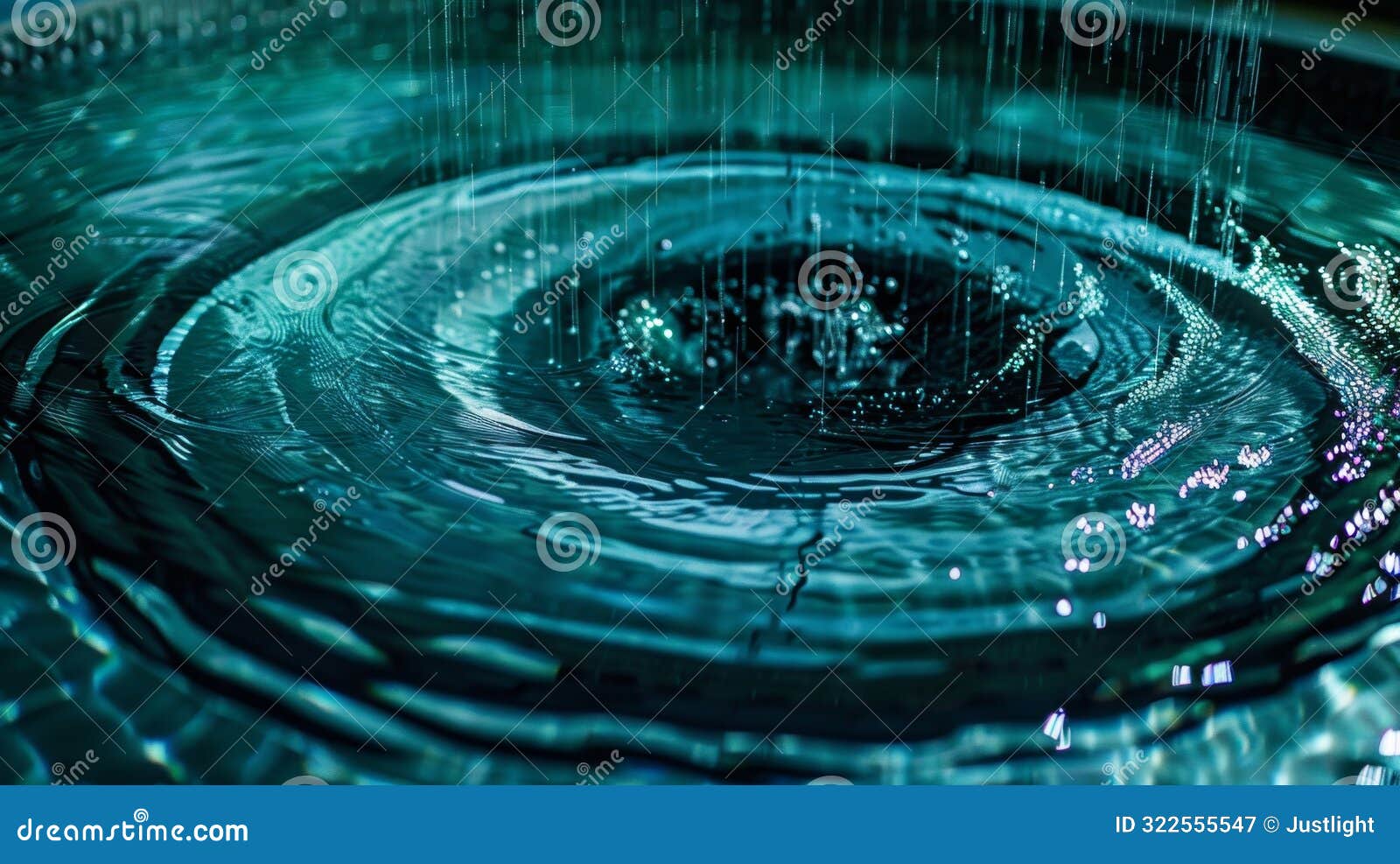 In The Center Of The Pool A Machine Creates Ripples That Mimic The ...
