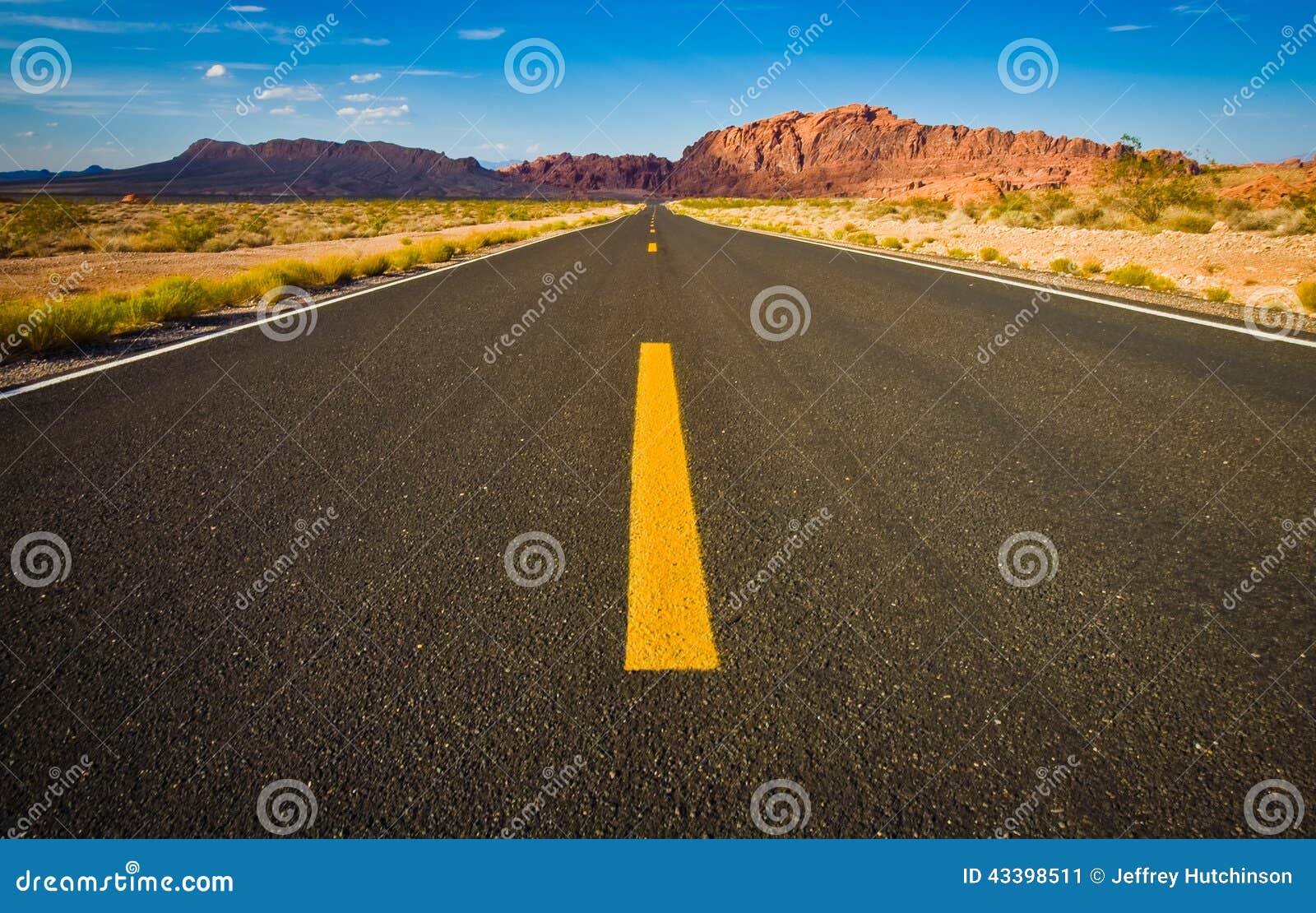 Center of road stock image. Image of journey, blue, asphalt - 43398511