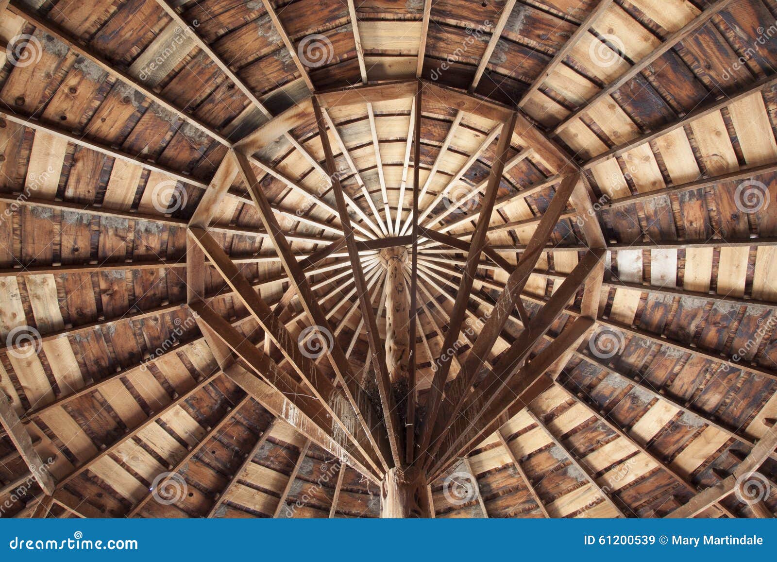 Center of Round Barn stock image. Image of post, center - 61200539
