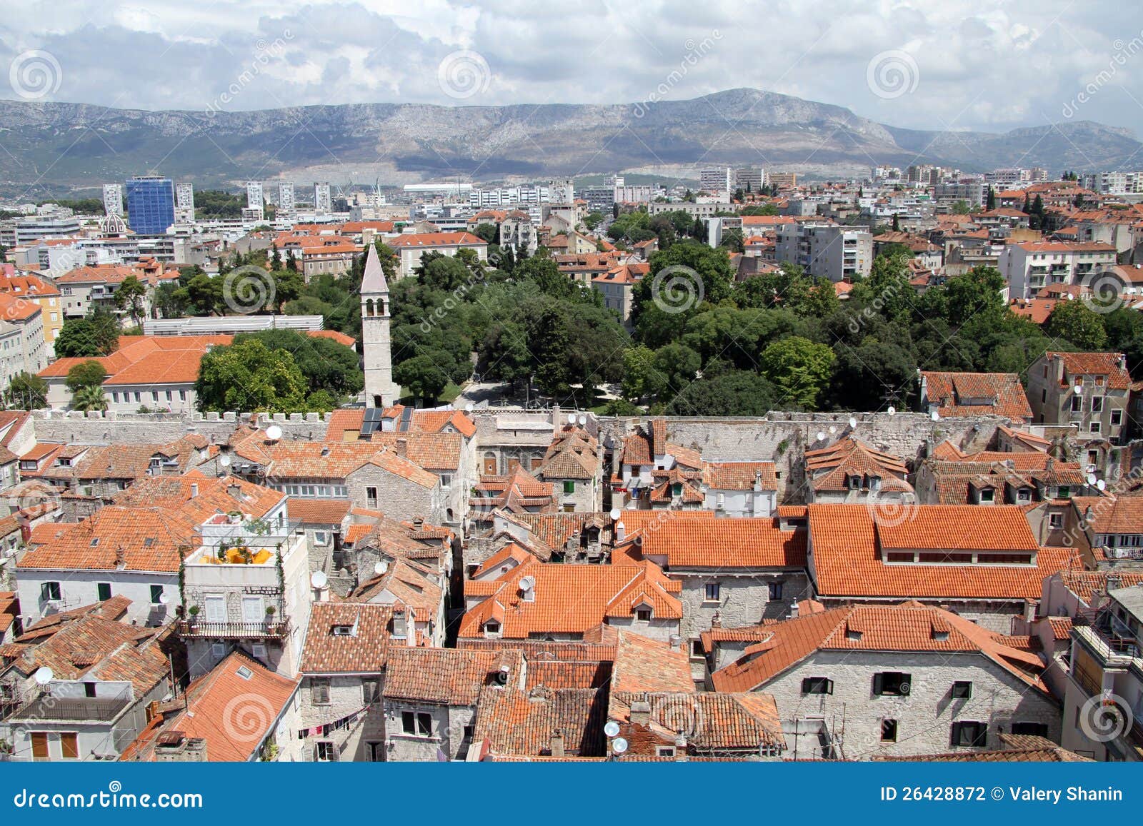 Center of Split stock photo. Image of tower, cityscape - 26428872