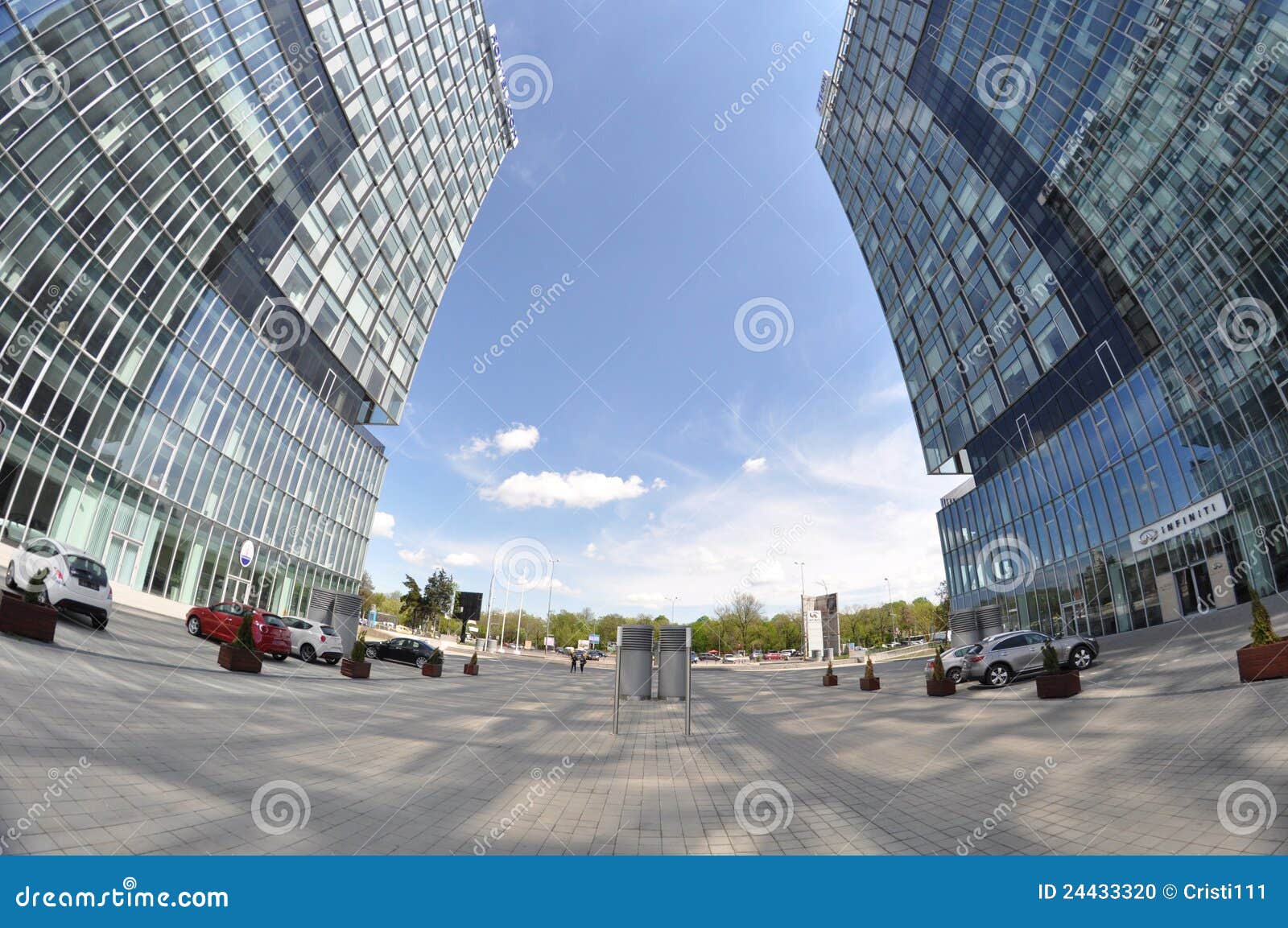 Center towers editorial image. Image of centre, clouds - 24433320