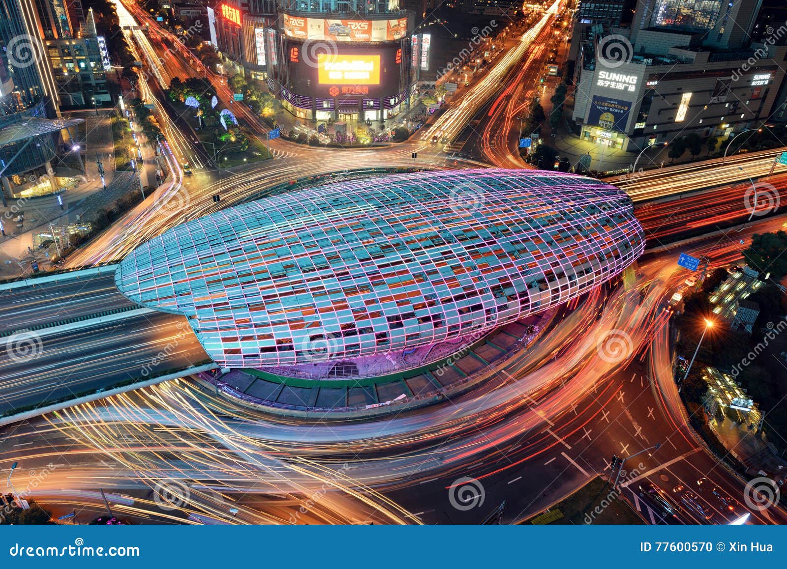 Center of Yangpu District in Shanghai Editorial Image - Image of five ...