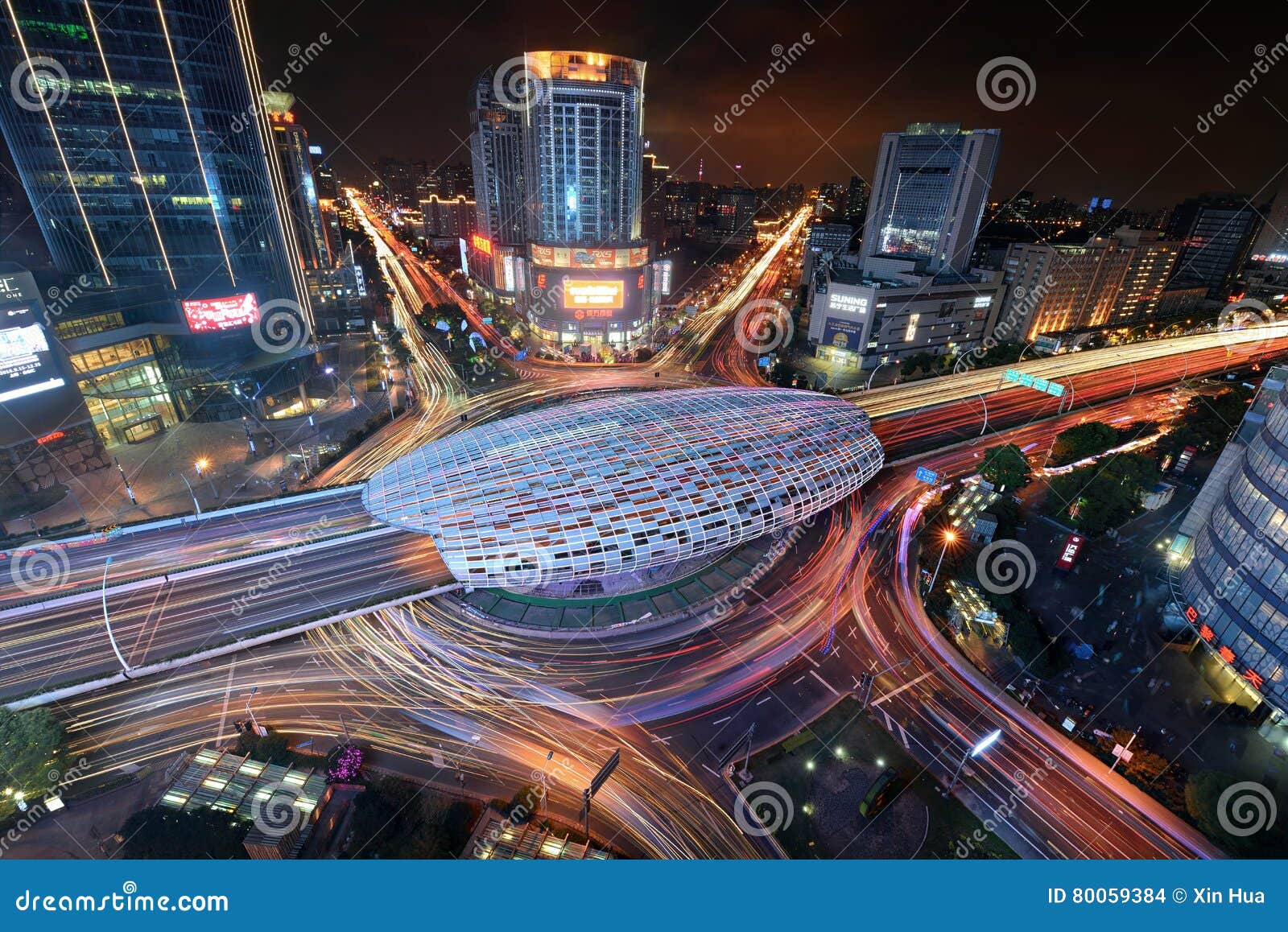 Center of Yangpu District in Shanghai Editorial Stock Image - Image of ...