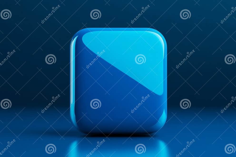Centered Blue Technology Icon Displayed Against a 3d Background for ...