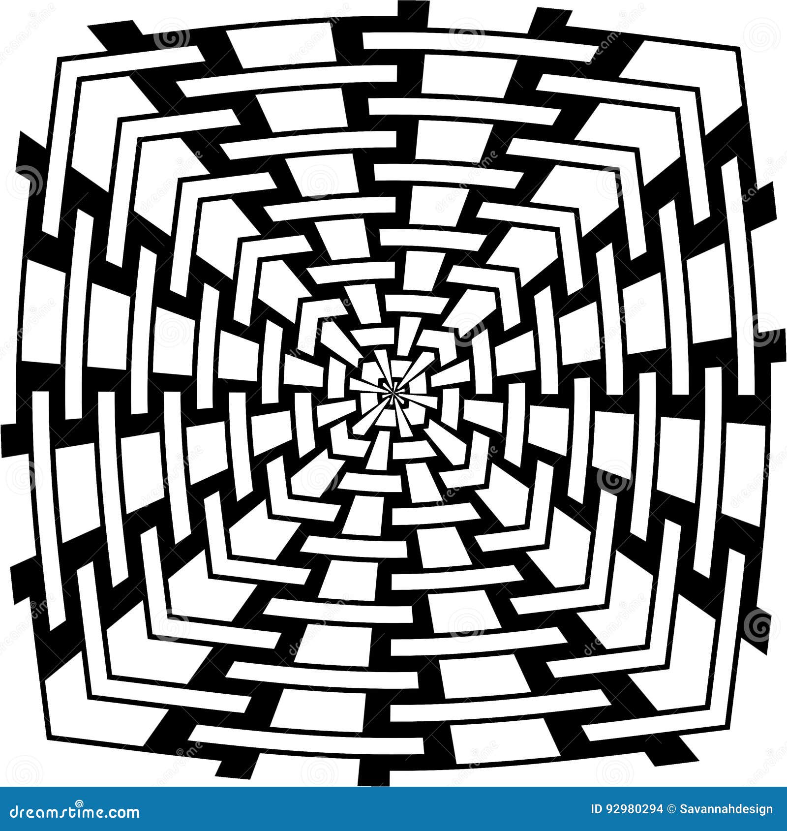 Square Geometric Patterns Coloring Pages