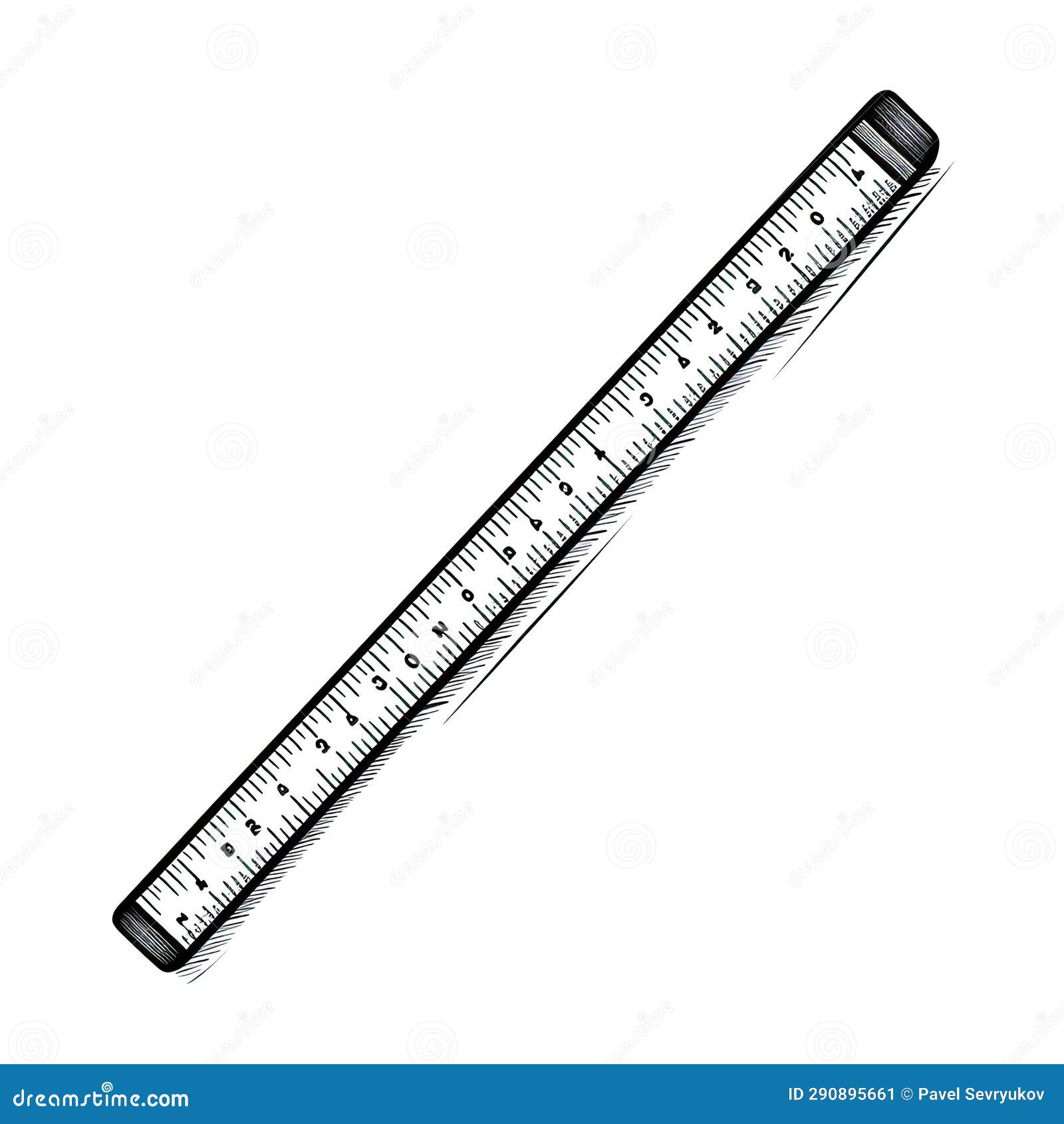 Centimeter Ruler Sign. Vector. Stained Glass Icon On White Background ...