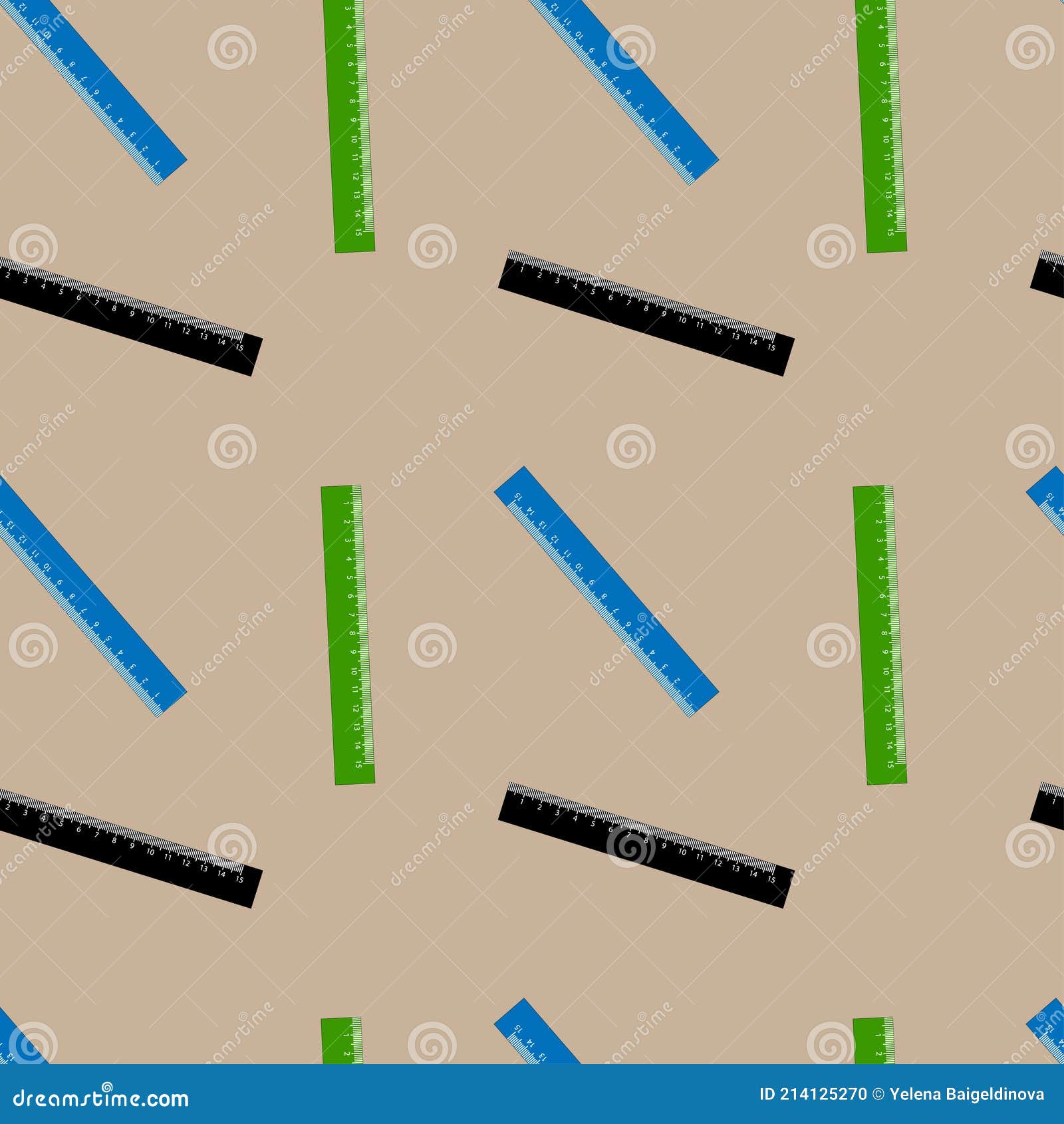 Centimeter Rulers in Different Colors on a Brown Background Stock ...