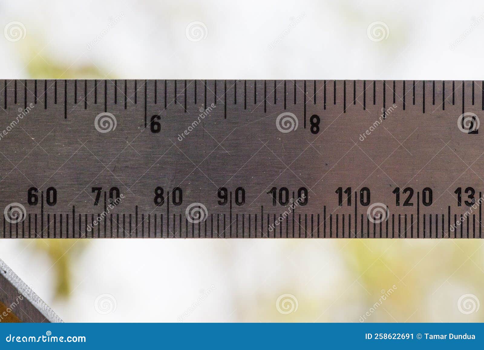 Centimeter on the White Background, Milometers and Inches Stock Image ...