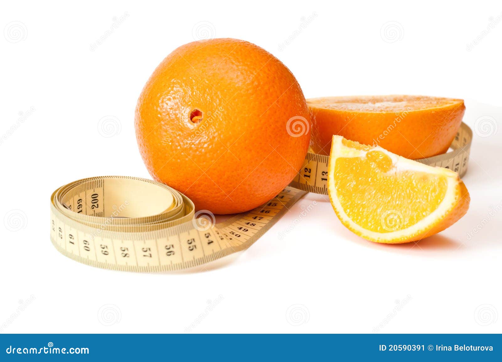 Centimetric Tape and Oranges Stock Image - Image of numbers, tape: 20590391