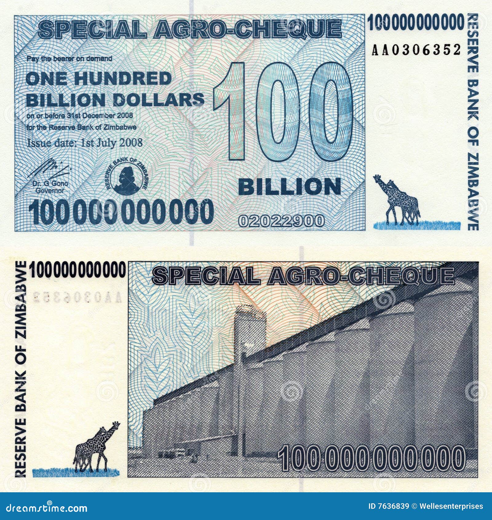 Cento miliardo dollari immagine stock. Immagine di dollaro - 7636839