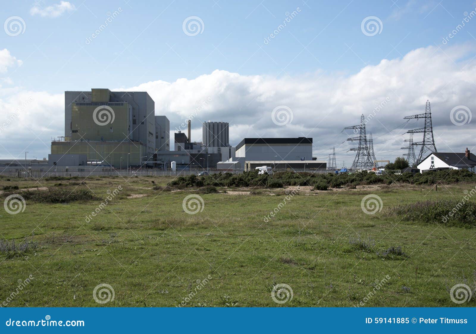 Centrais Nucleares a & B Reino Unido De Dungeness Imagem Editorial ...