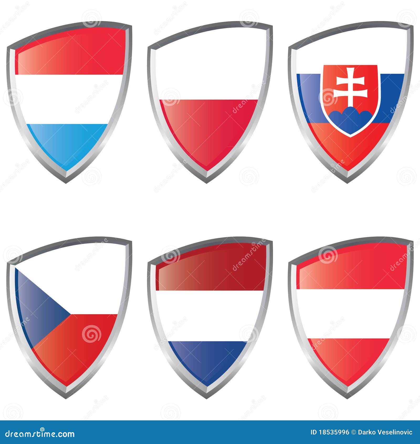 Shield With Flag Camouflage Vector Illustration | CartoonDealer.com ...