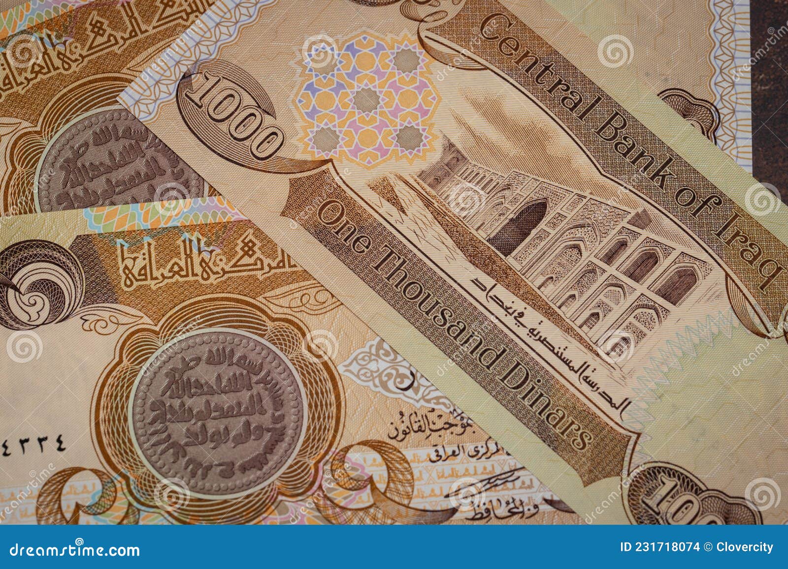 Central Bank of Iraq Dinars Stock Photo - Image of funds, note: 231718074