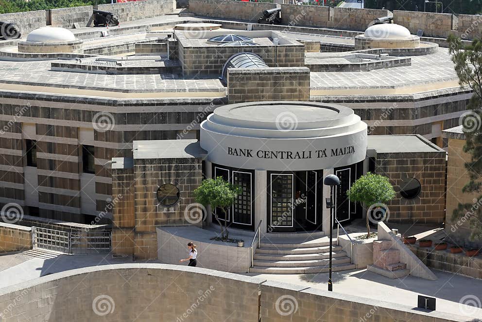 Central Bank of Malta editorial photo. Image of central - 25650306