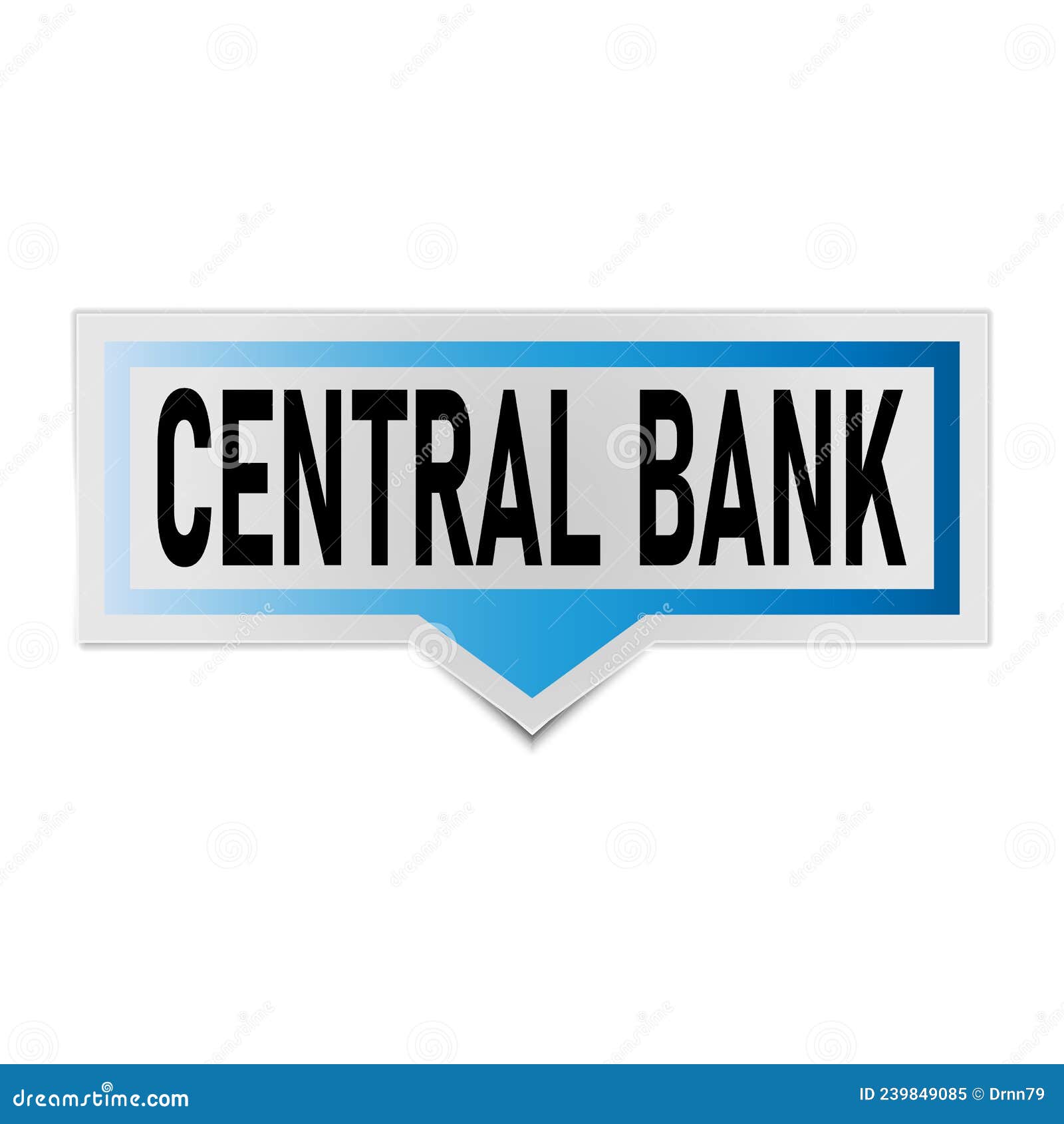 Central Bank Sign Icon Speech Bubble Symbol. Vector Stock Vector ...