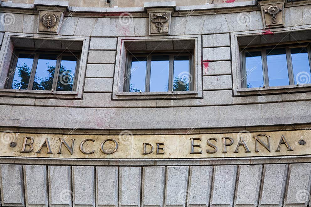 Central bank, Spain editorial stock photo. Image of espana - 17255478